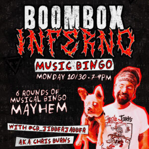 Boombox Inferno Music Bingo - Downtown Durham Inc