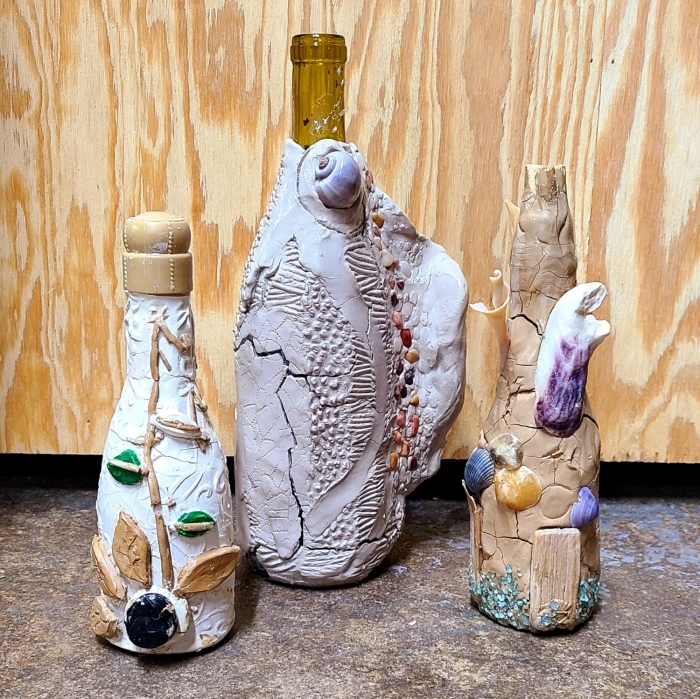 Introduction to Clay/Mixed Media Sculpture: Decorate a Bottle ...