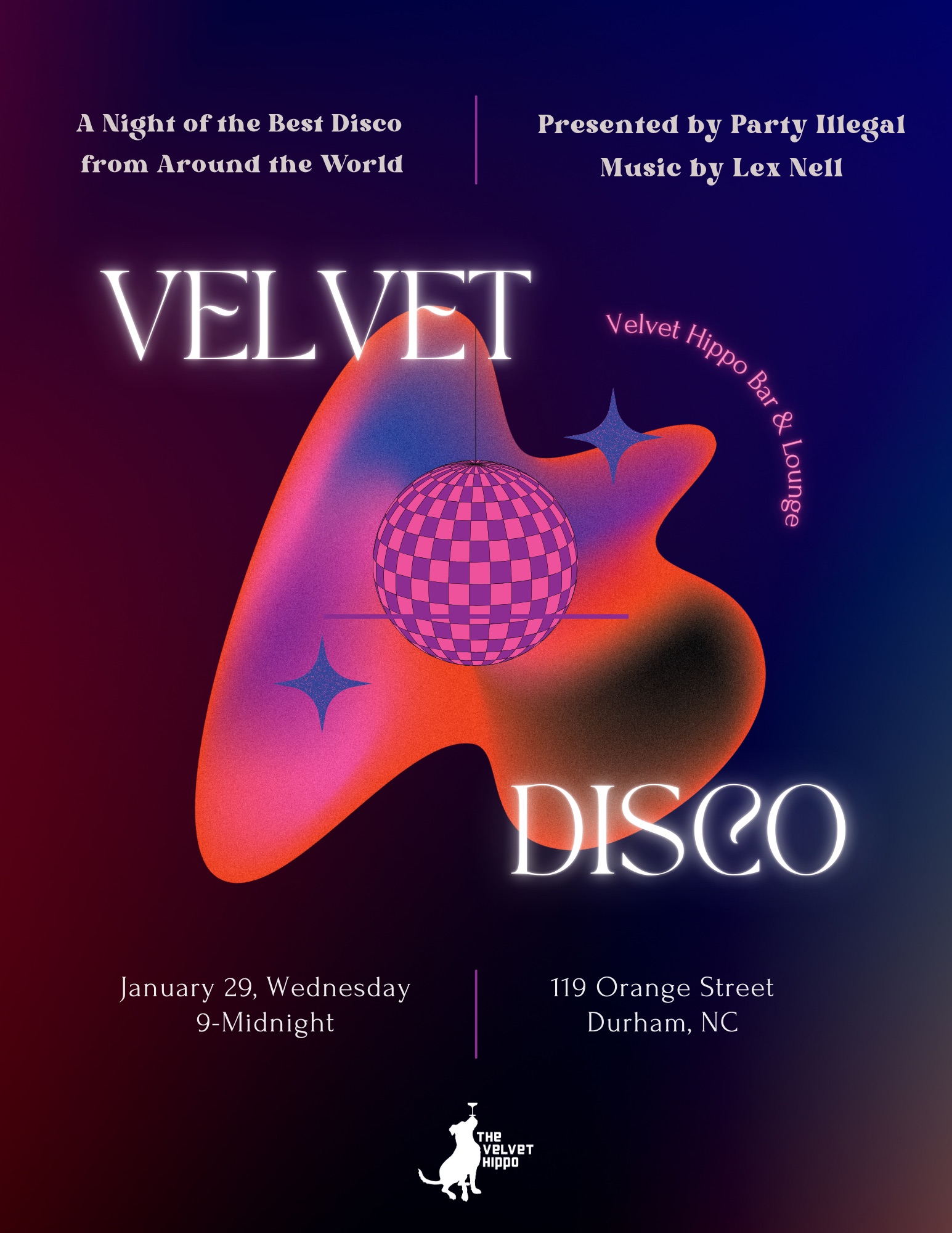 Velvet Disco: World Disco with Lex Nell! - Downtown Durham Inc