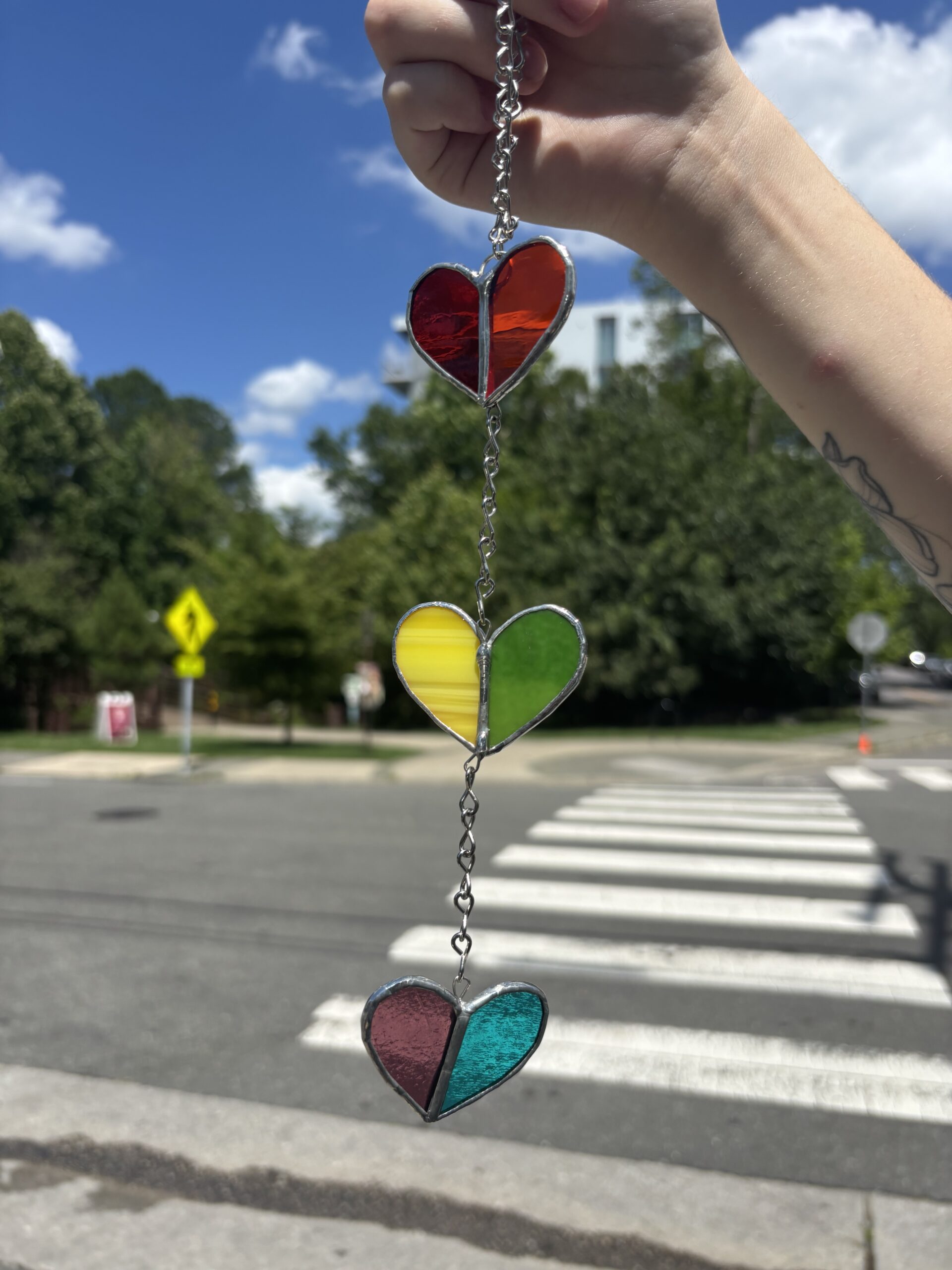 Pride Stained Glass Class - Stained Glass Hearts (Beginner Friendly ...