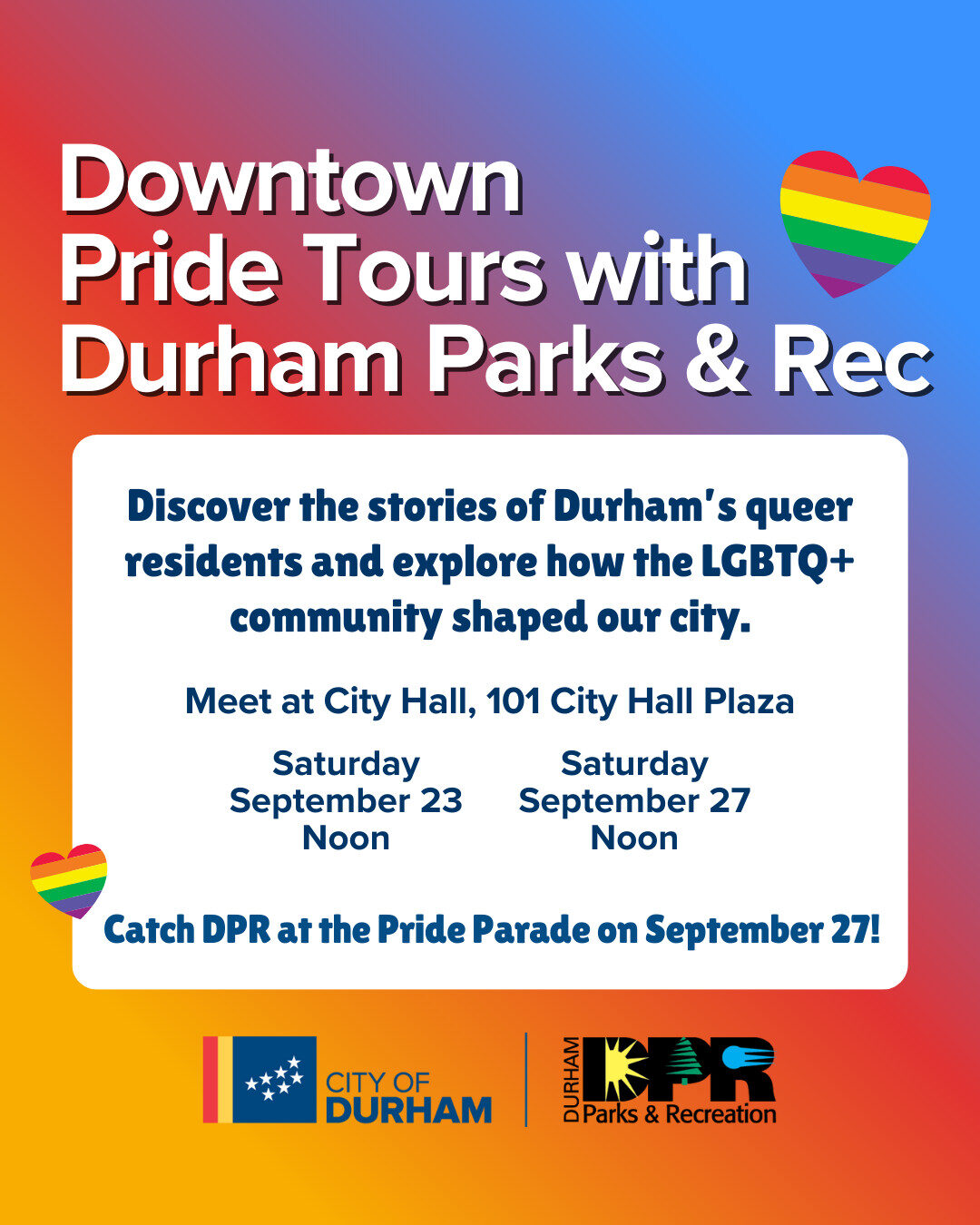 Durham Pride at City Hall - Downtown Durham Inc